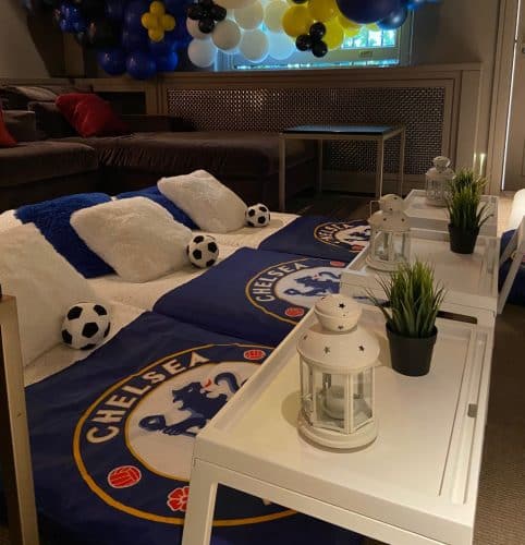 Kick off the birthday celebrations with a football themed sleepover ...